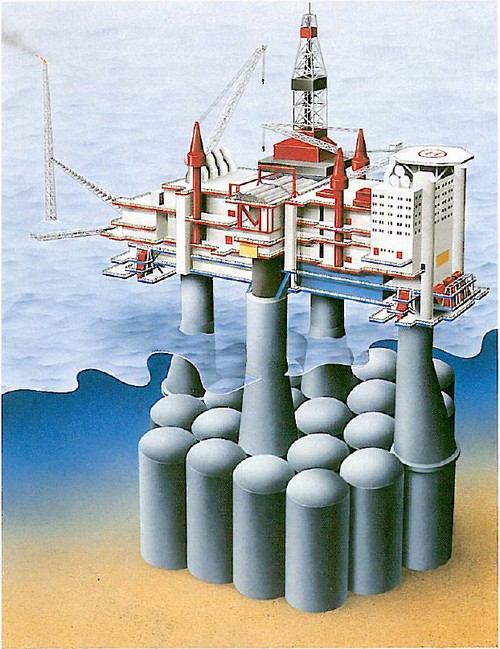 'Not just sailors fight heavyseas' - Statoil's platform in the Sleipner ...