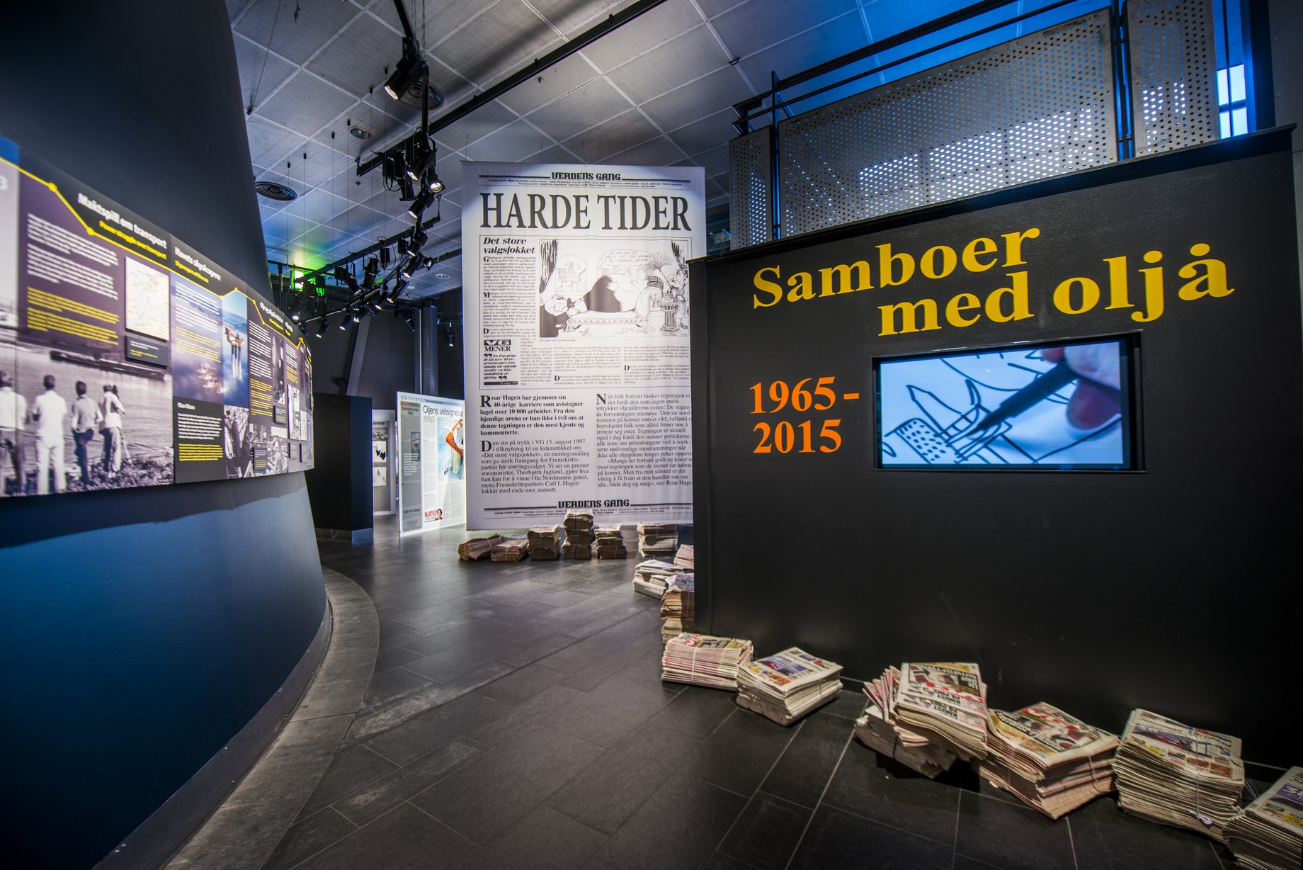 Samboer med oljå – utstilling på oljemuseet foto: Fredrik Ringe/NOM ...